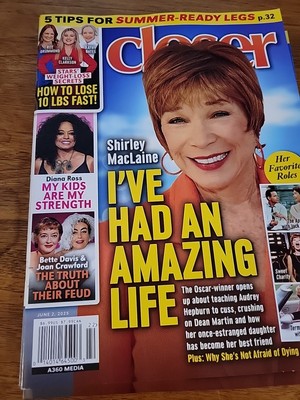 SHIRLEY MACLAINE JUNE 2 2025 CLOSER MAGAZINE Diana Ross Kelly Clarkson ...