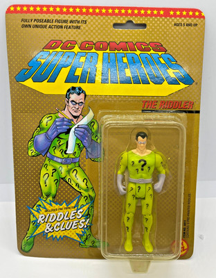 The Riddler Super Heroes DC Comics 1989 NEW Vintage TOY BIZ Fully ...