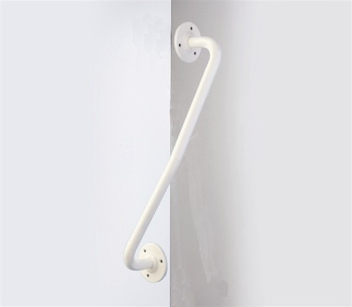 Craftmasters Newel Post 25mm Grab Rail Handle White Mild Steel Left ...