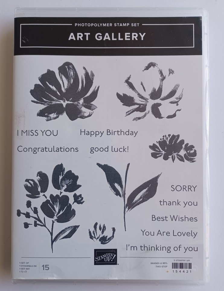 Stampin' Up! ART GALLERY Stamp Set and FLORAL GALLERY Dies Bundle | eBay