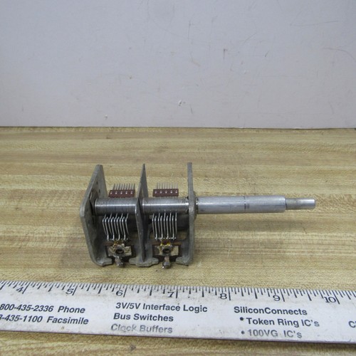 VARIABLE CAPACITOR DUAL 50 pF 6 to 46 pF 1/4 in shaft vernier | eBay