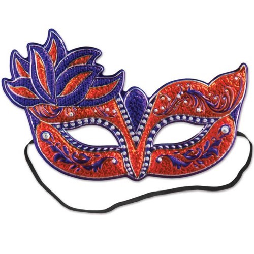Costume Mask #4 Mardi Gras Half Mask Adult Size fits Most Costume Prop ...