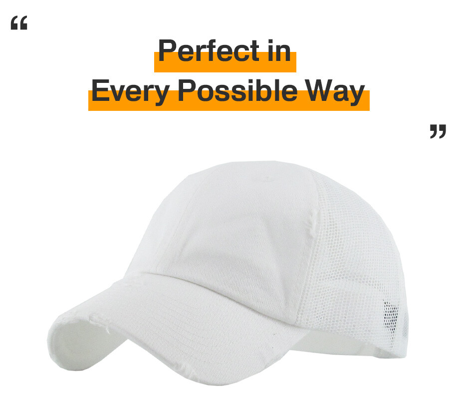 Vintage Distressed Mesh Back Dad Hat Baseball Cap Unconstructed | eBay