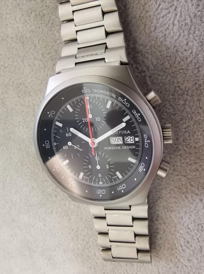 Porsche Design Orfina Chronograph Automatic Steel Black Dial Men's ...