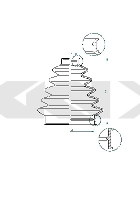 ACHSMANSCHETTE ANTRIEBSWELLE LOBRO 190964 2PCS G FÜR SAAB 9000,900 I,99 ...