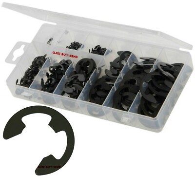 300 Piece E Clips Retaining Clip Set Assortment Pack Metric 1.6mm ...