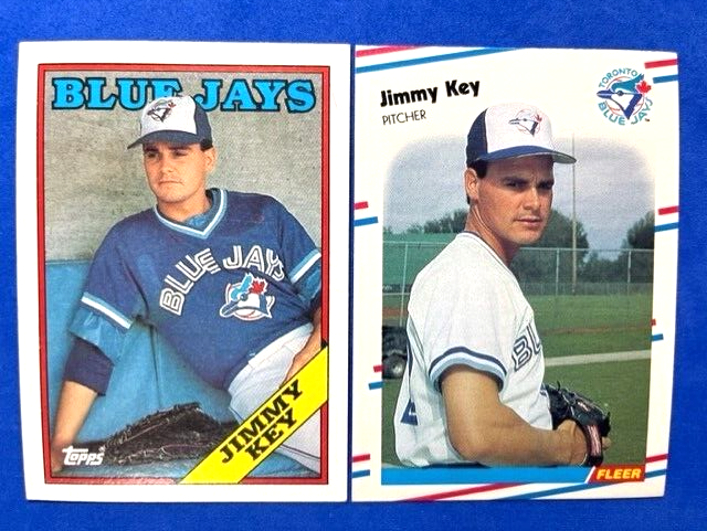 MLB - Jimmy Key 1988 Topps & 1988 Fleer Baseball - Blue Jays | eBay