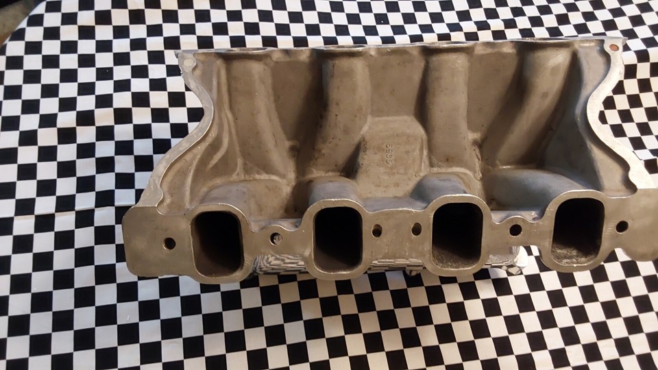 351 Cleveland Tunnel Ram Intake 5935/Polished/NEW 600 Holleys/Velocity ...