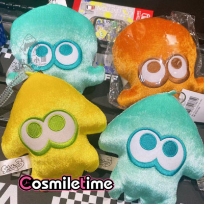 Splatoon 2 Squid Neon Octopus HIME IDA MIKO Plush 13cm Doll Keychain ...