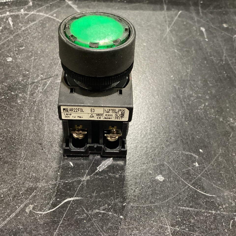 FUJI AR22FOL-E3 Push button switch Green #675M7FML | eBay