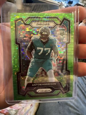 2023 Panini Prizm Anton Harrison Neon Green Pulsar #347 Jaguars Rookie ...