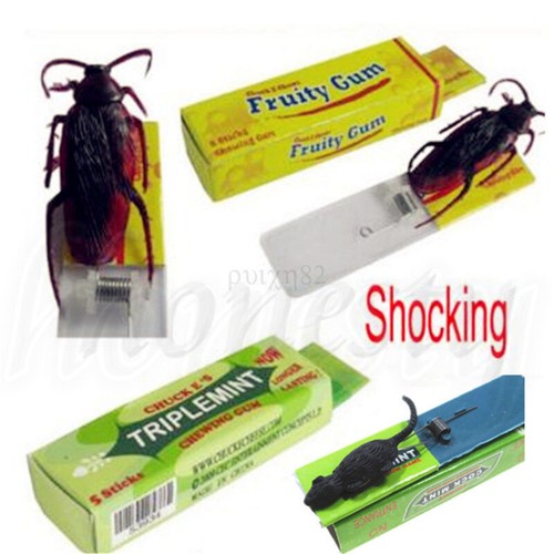 5PCS Cockroach Starts Up with Chewing Gum Creative Trick Toy Funny ...