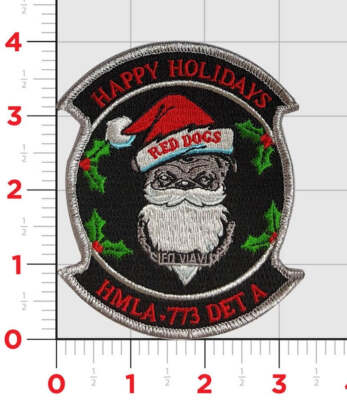Official HMLA-773 DET A Red Dogs Christmas Patch | eBay
