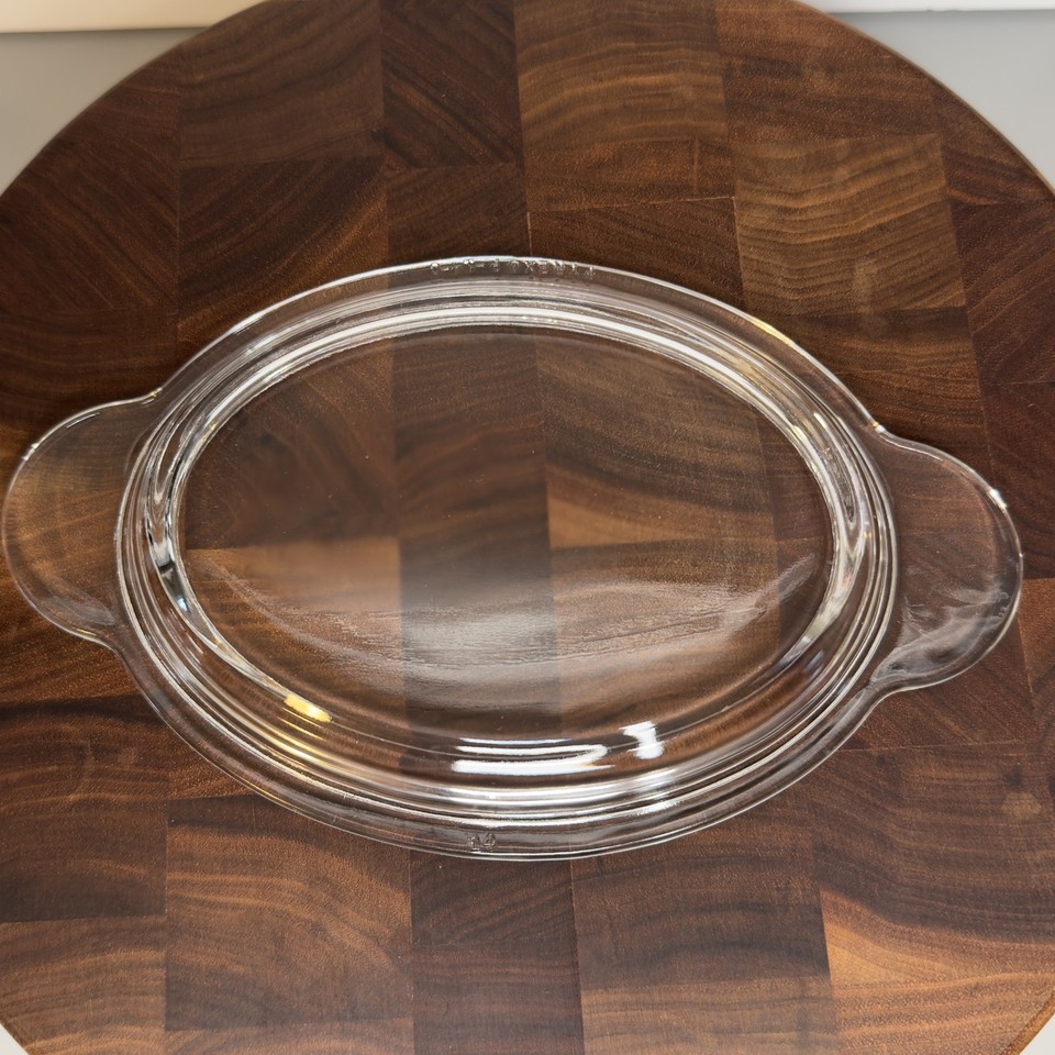 Pyrex P-14-C Oval Handled Clear Glass Individual Casserole Replacement ...