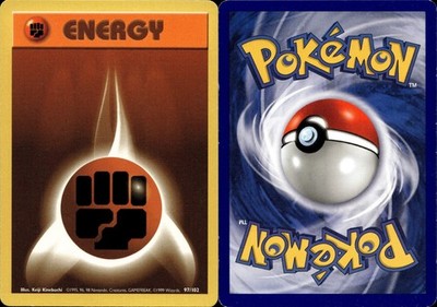 Pokemon Fighting Energy 1st Edition Shadowless Base Set 97/102 LP | eBay