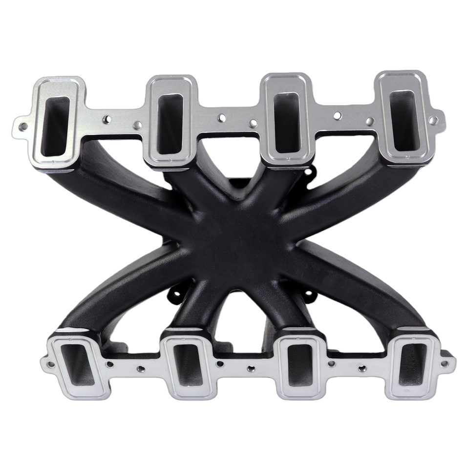 300-132 Single Plane Carb Intake Manifold Black For GM LS Gen III IV ...