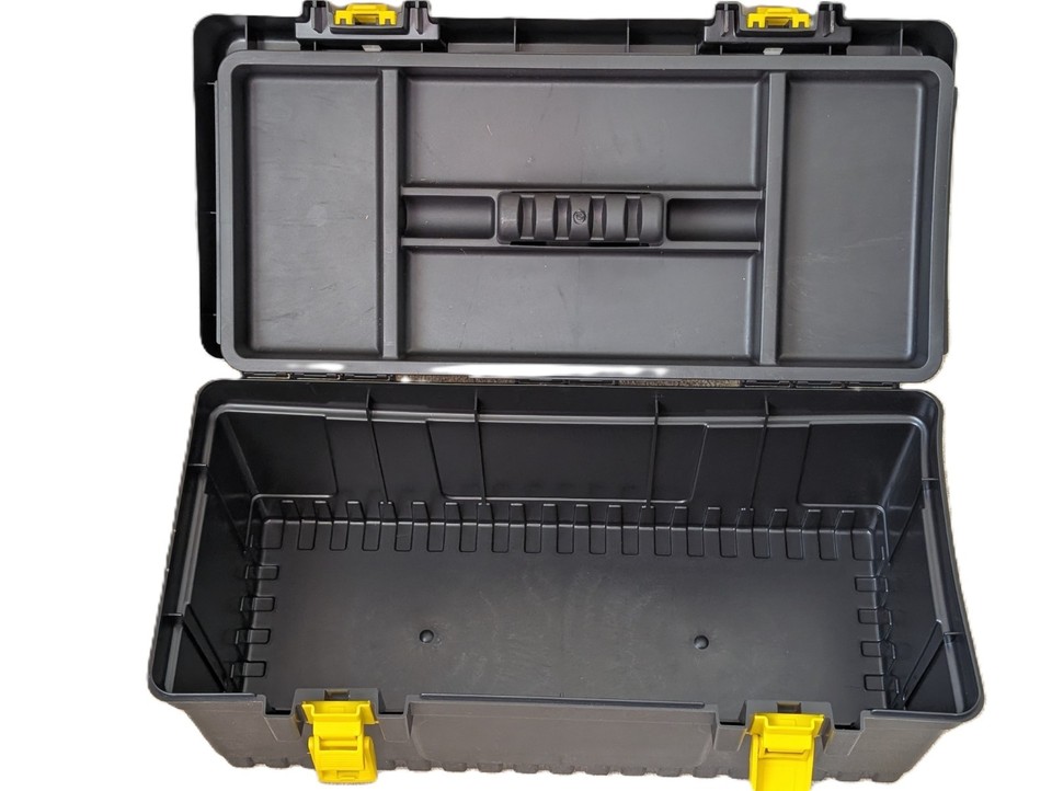 Strong Plastic Toolbox Chest Storage Tool Organiser Tool Box Case with ...