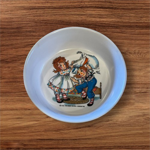 Vintage 1969 Oneida Deluxe Raggedy Ann & Andy Dish + Bowl Melamine Set ...