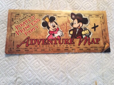 Disney Pirate & Princess Party Fold Out Adventure Map | eBay