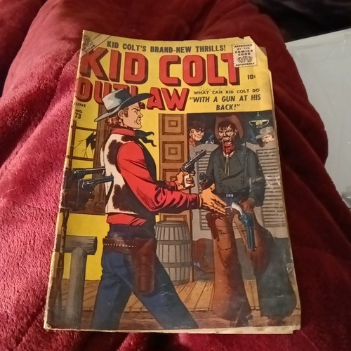 Kid Colt Outlaw #73 marvel atlas 1957 Comic Book two gun Western outlaw ...