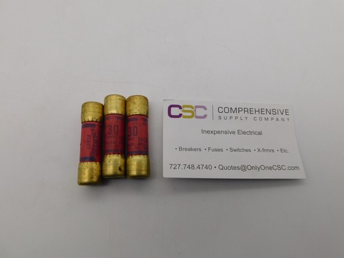 655-30 - EAGLE 30A AMP 250V CLASS H CARTRIDGE FUSE - 3 PACK - NNB | eBay