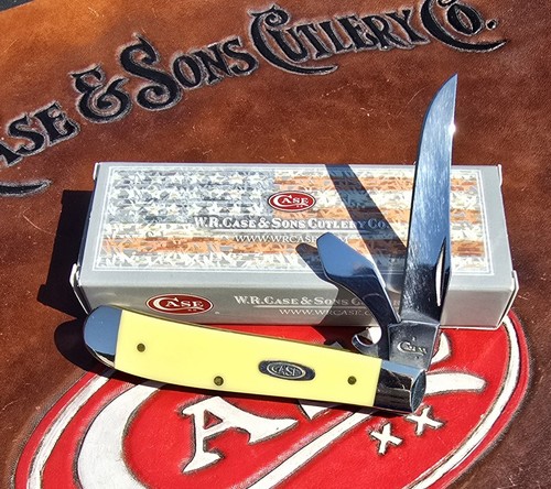 Case XX Yellow Synthetic Smooth Mini Trapper W/Cap Lifter - NIB & RARE ...