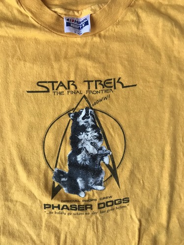 VTG 80s Star Trek V The Final Frontier Movie Film Cast And Crew T Shirt ...