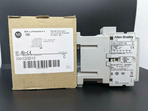 ALLEN-BRADLEY, IEC 100-C23D10, CONTACTOR, 23 AMP, 120VAC COIL NEW IN ...