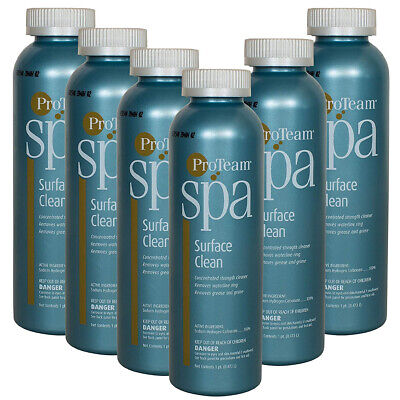 ProTeam Surface Clean 1 pt 6pk Safe for Use On All Pool, Spa, & Hot Tub Surfaces | eBay