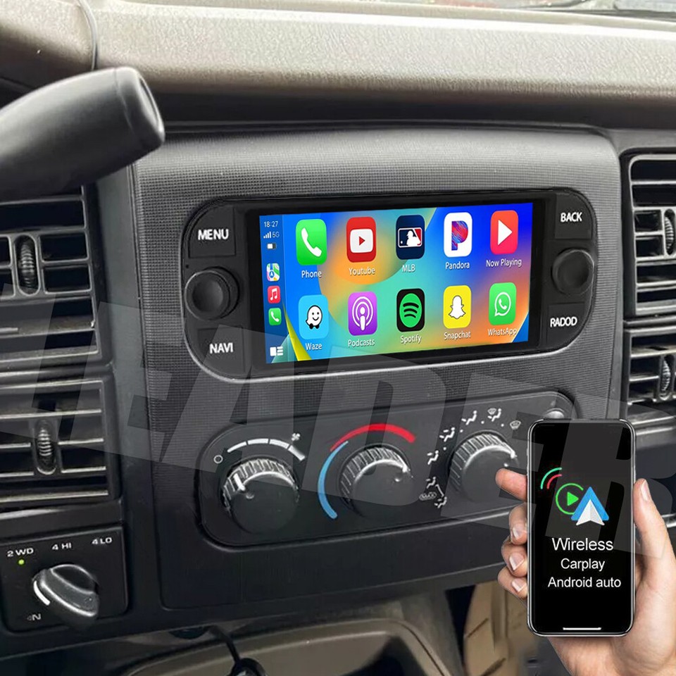 6.86" Android 13 Carplay For 2001-2004 Dodge Dakota Car Stereo Radio ...