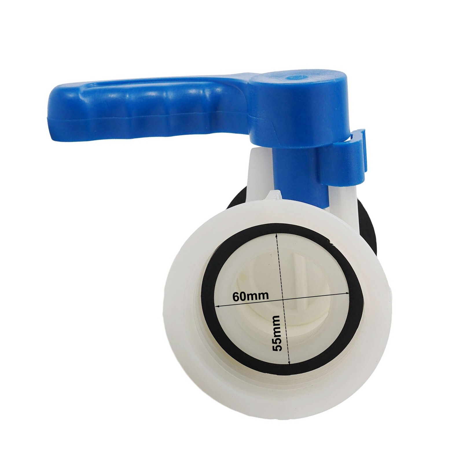 With fixed union nut Tank adapter 1pc IBC Container Butterfly Valve ...