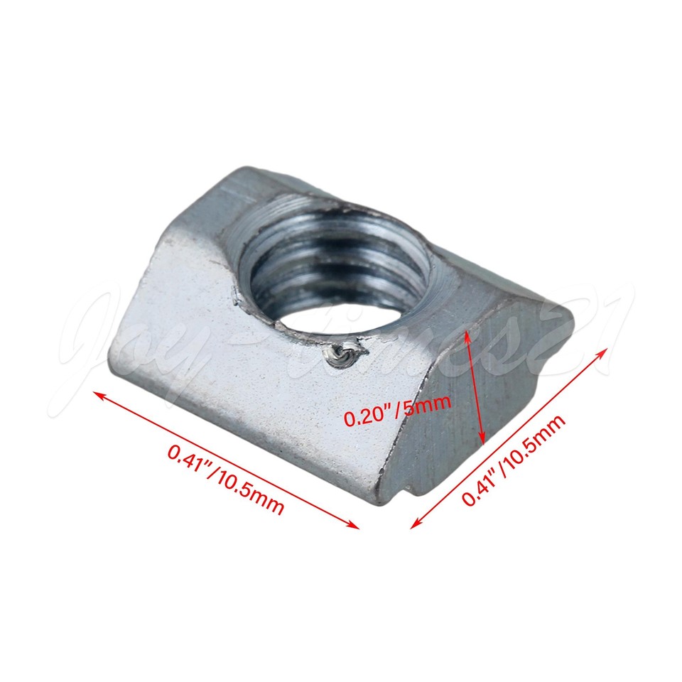 50Pieces 20 Series European M6 Thread in T Sliding Nut Block Carbon ...