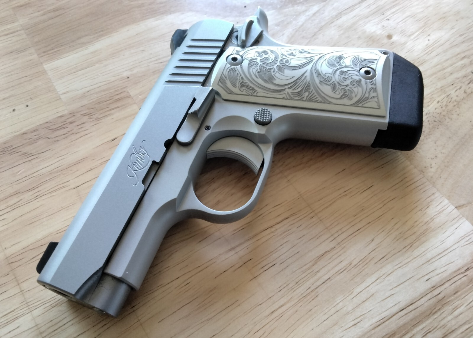 Custom Deep Engraved Kimber Micro 9 aluminum grips | eBay