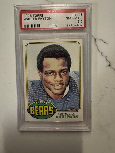 WALTER PAYTON PSA 8.5 1976 TOPPS FOOTBALL #148 ROOKIE CARD RC BEARS HOF ...