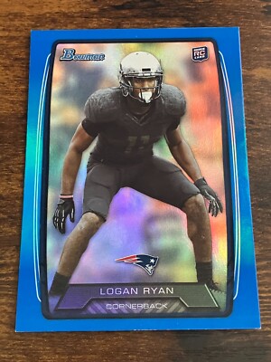 Logan Ryan 2013 Bowman Rainbow Blue RC #185 /499 New England Patriots ...
