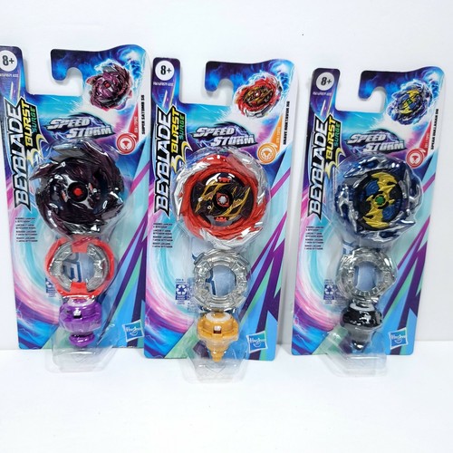 3 Pack Beyblade Burst Surge Speed Storm Spear Dullahan Brave Roktavor ...