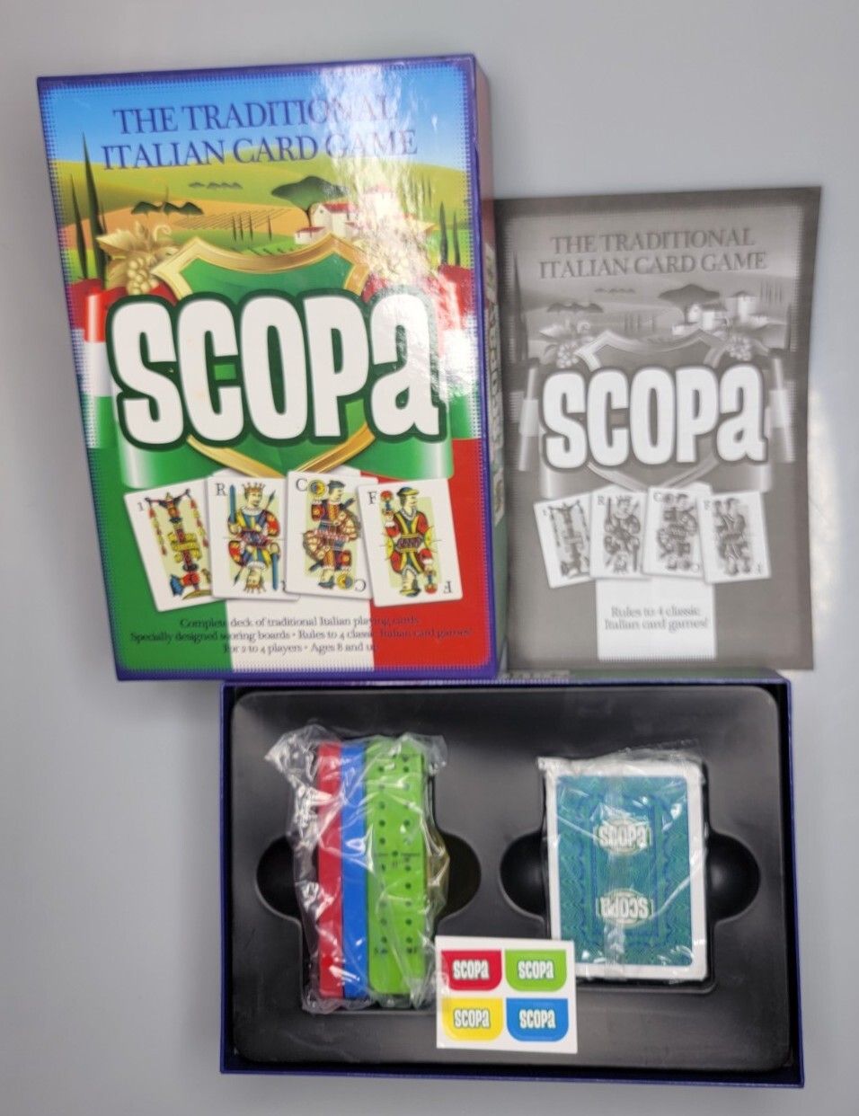 SCOPA The Traditional Italian Card Game Pressman 2013 B4 for sale ...