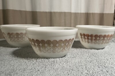 Vintage Pyrex Orange New Dot Small Mixing Bowls - Set of 3 | eBay