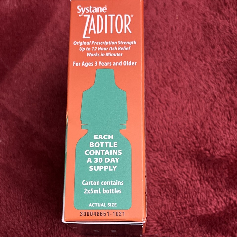 2)SYSTANE ZADITOR TWIN PACK ANTIHISTAMINE EYE DROPS EYE ITCH RELIEF ...