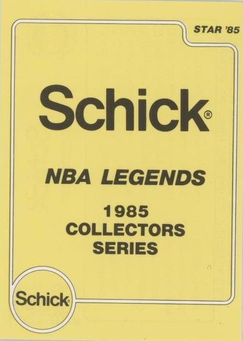 1984-85 Star Schick Legends Classic - Checklist #1 for sale online | eBay