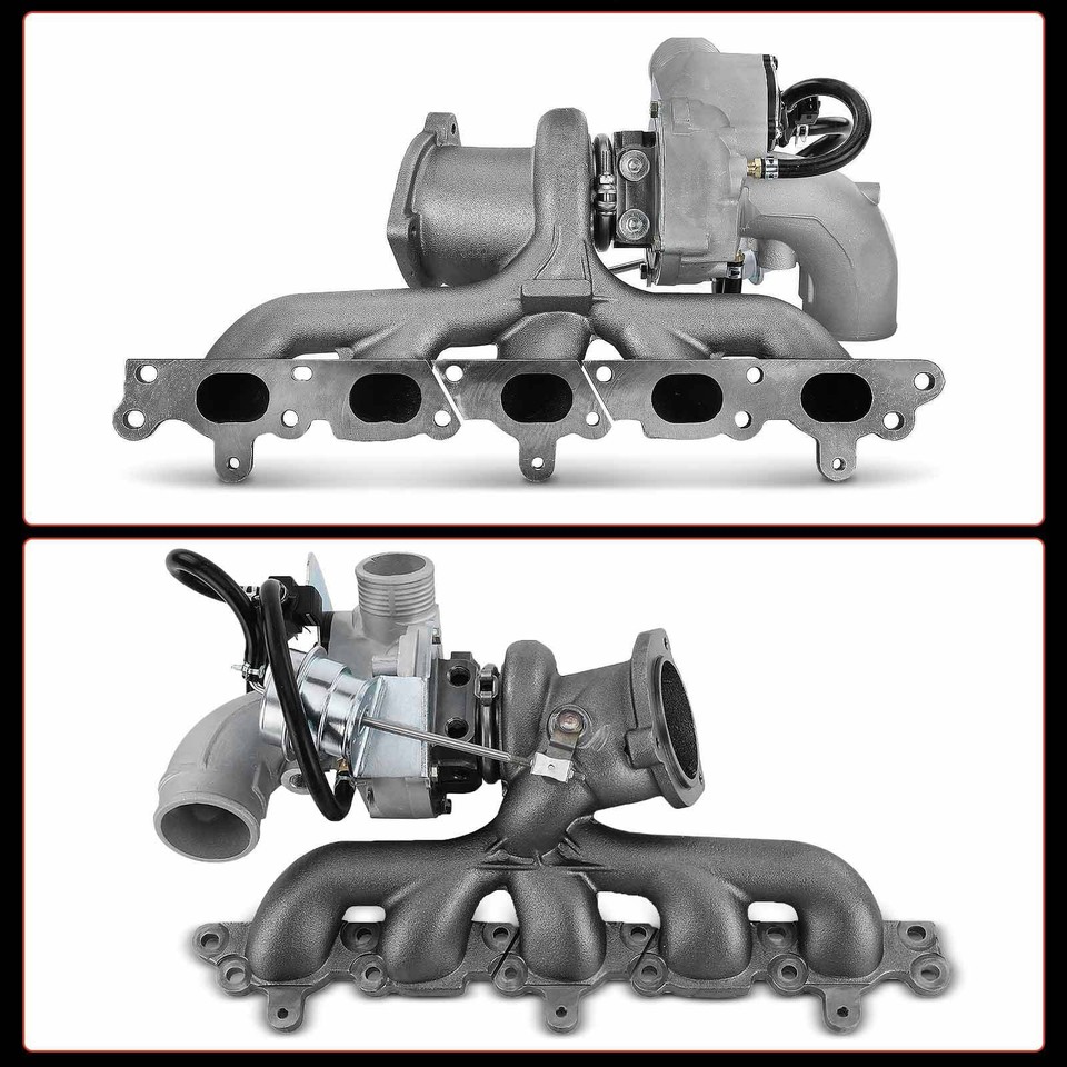 Turbo Turbocharger w/ Exhaust Manifold for Volvo S40 04-11 C30 C70 V50 ...