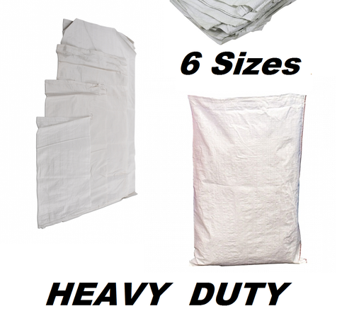 BAG SACKS WOVEN LARGE EXTRA HEAVY DUTY RUBBLE SAND BAG SACKS ...