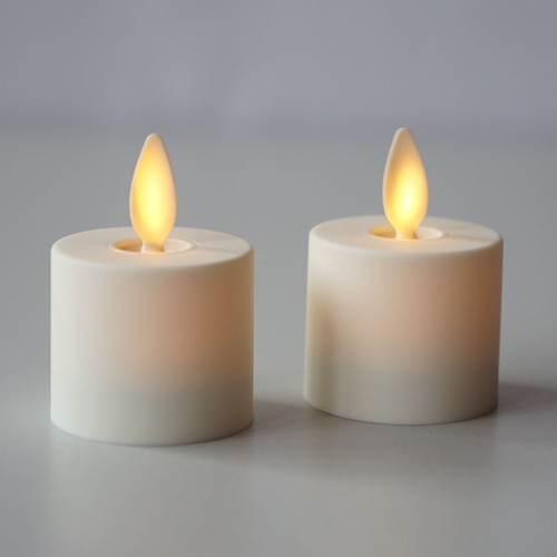 Luminara Flameless Moving Flame Tealight Candles Ivory Remote Tea Light ...