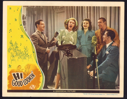 HI GOOD LOOKIN Movie Lobby Card Poster Big Band Betty Kean Harriet ...