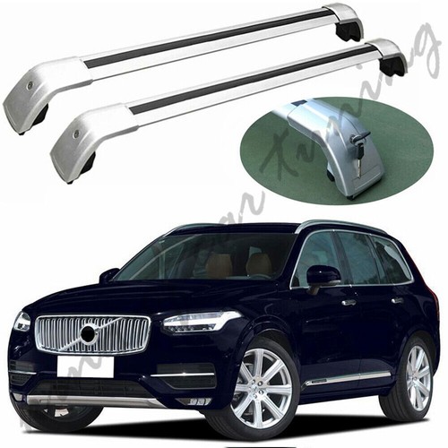 Cross bar fits for Volvo XC90 2018-2023 roof carrier luggage locable ...