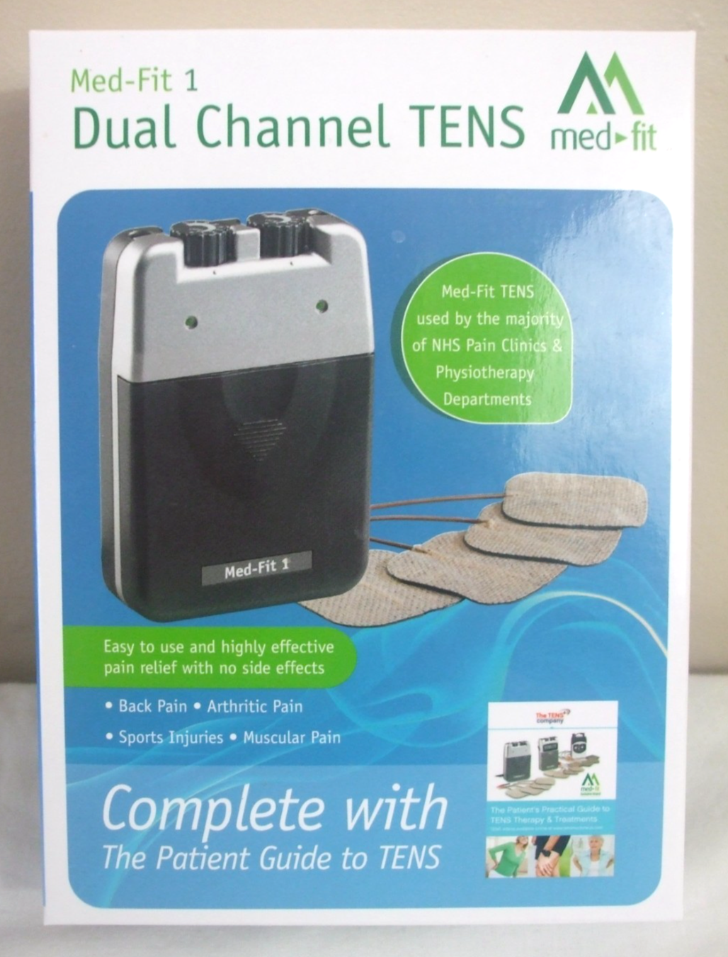 TENS Machine Med-Fit 1 / Dual Channel with Patient Guide to TENS - BNIB ...