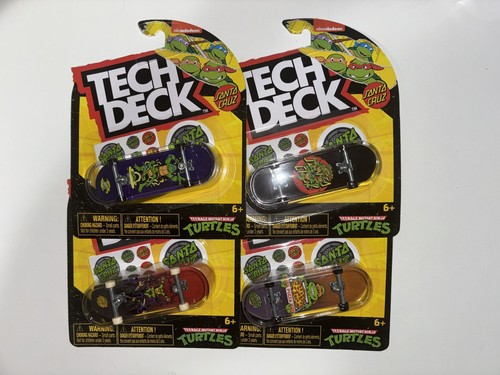 Tech Deck Santa Cruz Teenage Mutant Ninja Turtles Complete Set of 4 Lot ...