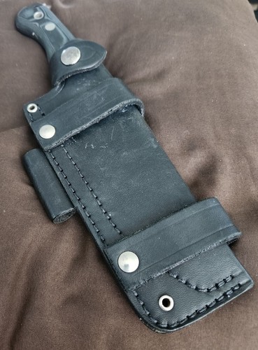 Pathfinder Knife Shop Habilis Bush Tool, Carbon Steel, Leather Sheath ...