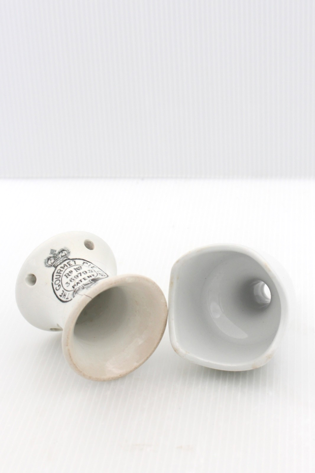 VINTAG c1900s GOURMET PATENT PIE CUP & IMPROVED IRONSTONE PIE FUNNEL ...