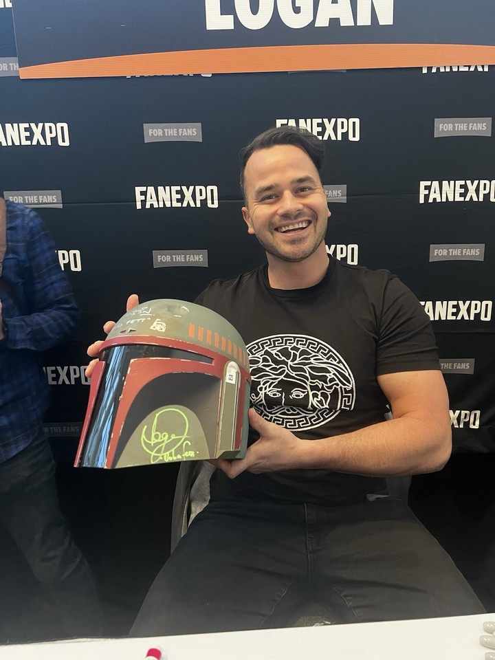 Star Wars Boba Fett Helmet Temuera Morrison Daniel Logan Austin Dickey ...